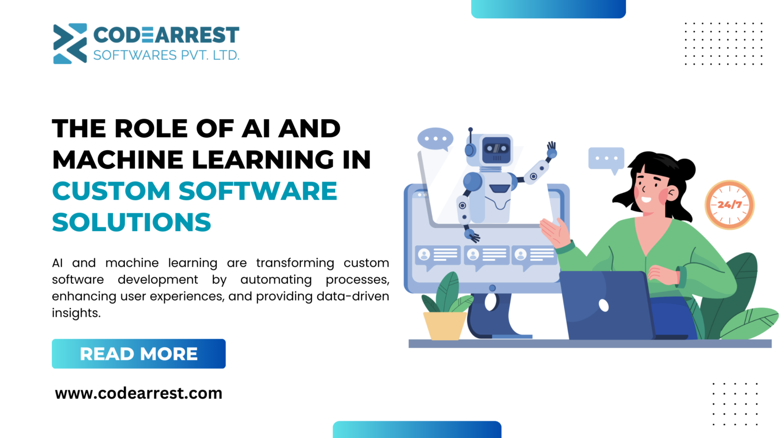 The Role of AI and Machine Learning in Custom Software Solutions - CodeArrest Softwares Private ...