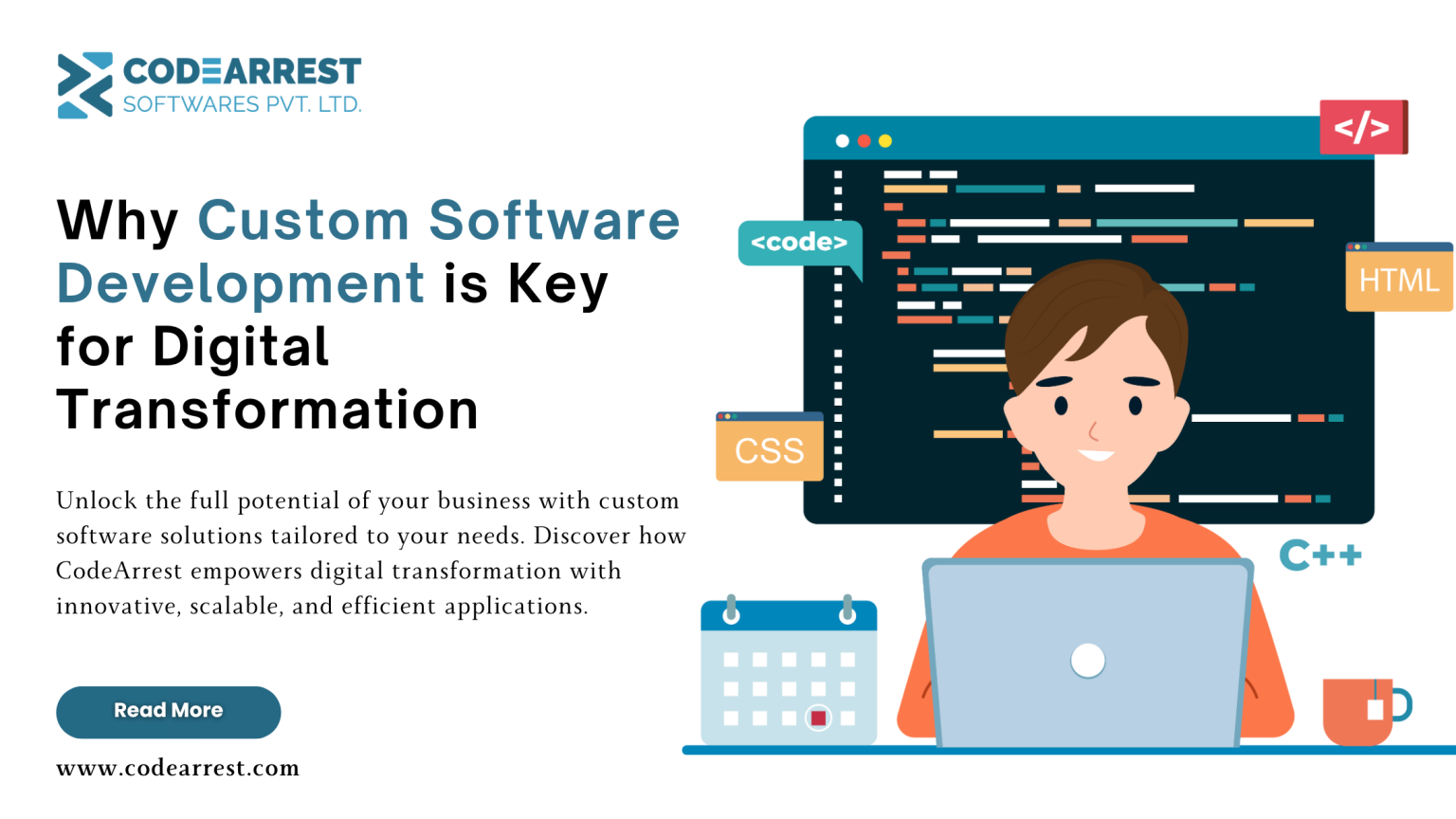 Why Custom Software Development is Key for Digital Transformation - CodeArrest Softwares Private ...